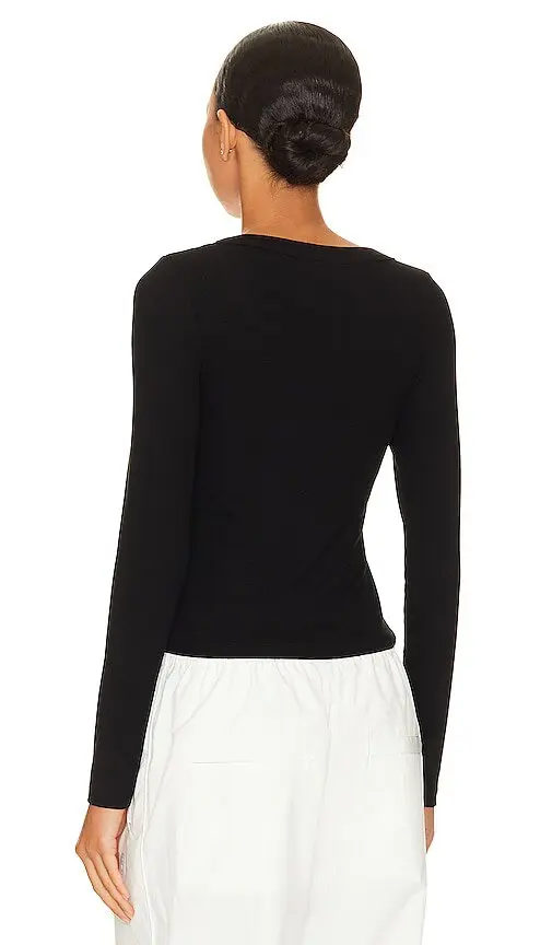 Lna Crown Scoop Long Sleeve Top