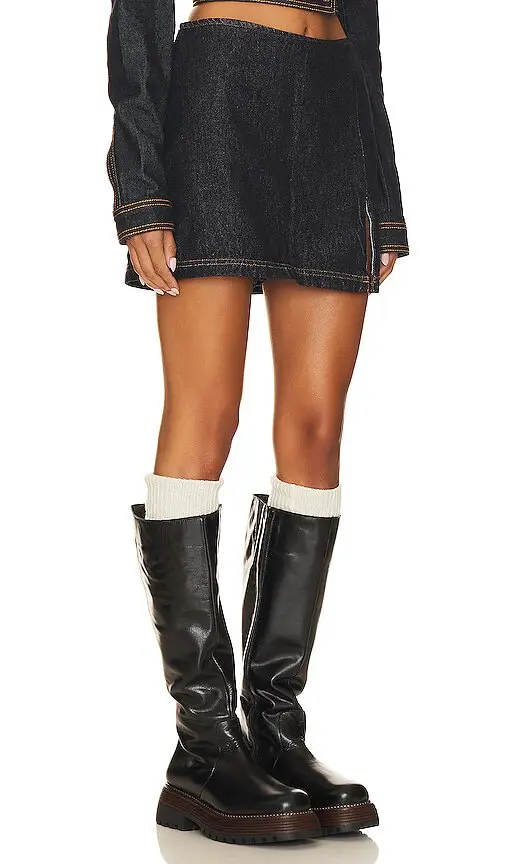 Amanda Uprichard Dale Denim Skort - Indigo
