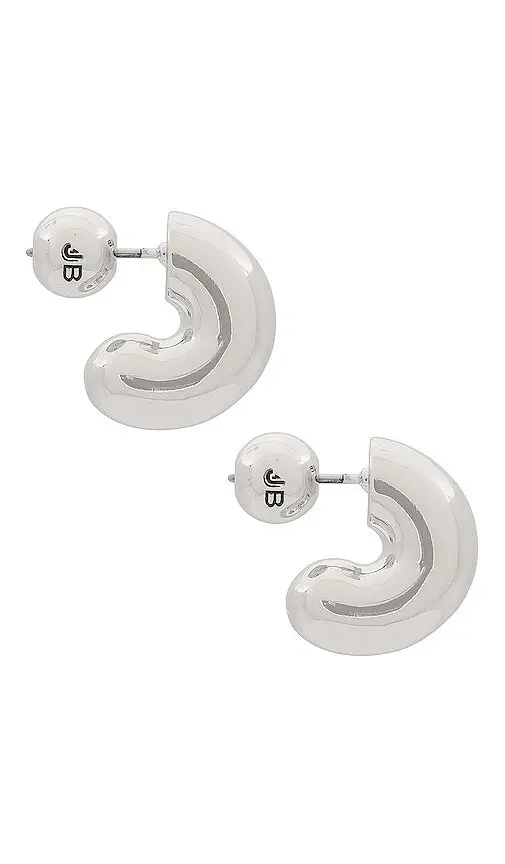 Jenny Bird Tome Small Hoops - Silver