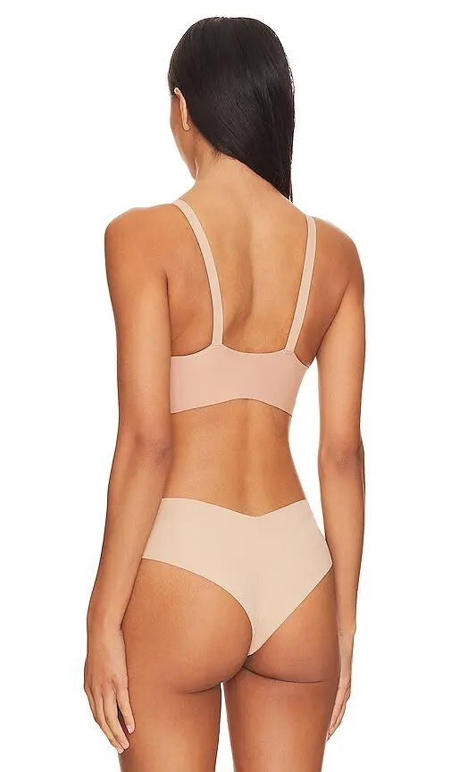 Spanx Spanxsmoothâ¢ Bra-llelujah!â® Adjustable Plunge Wireless Lift Bra In Beige - Toasted Oatmeal