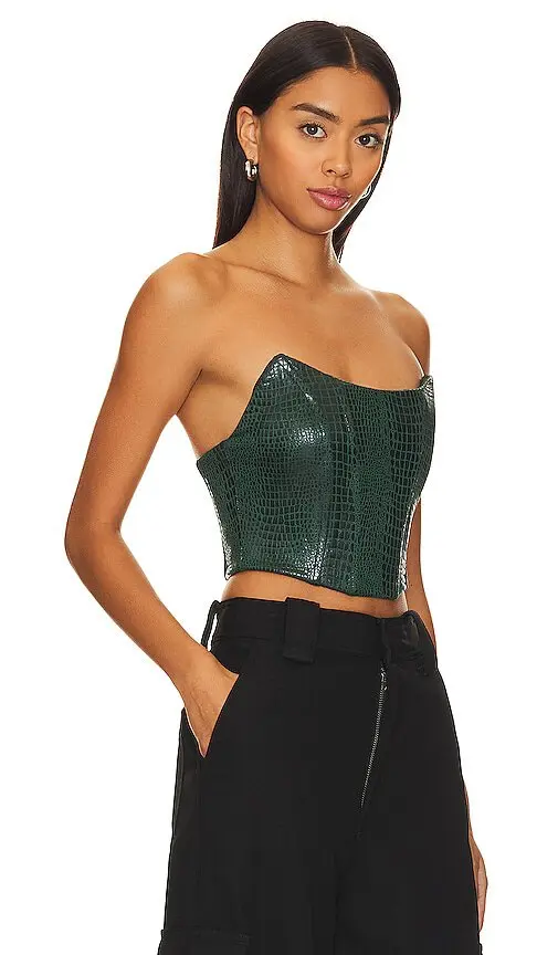 Superdown Tawny Faux Suede Top