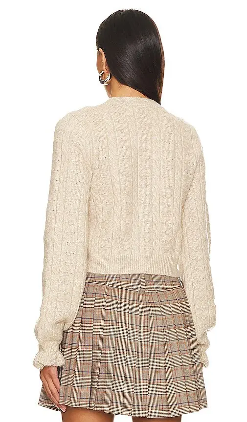 Tularosa Palmira Cropped Cable Cardigan