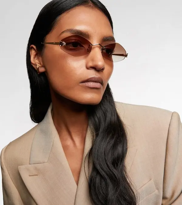 Cartier Panthère De Geometric Sunglasses