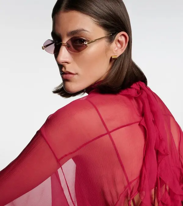 Cartier Panthère De Geometric Sunglasses