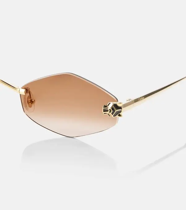CARTIER Panthère De Geometric Sunglasses