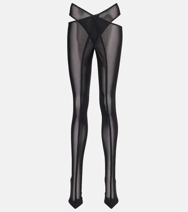 Attico Cheopissima Thigh High Boots - Black