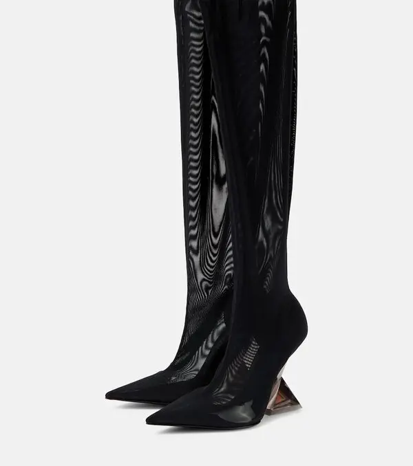 Attico Cheopissima Thigh-high 105 Boots - Black