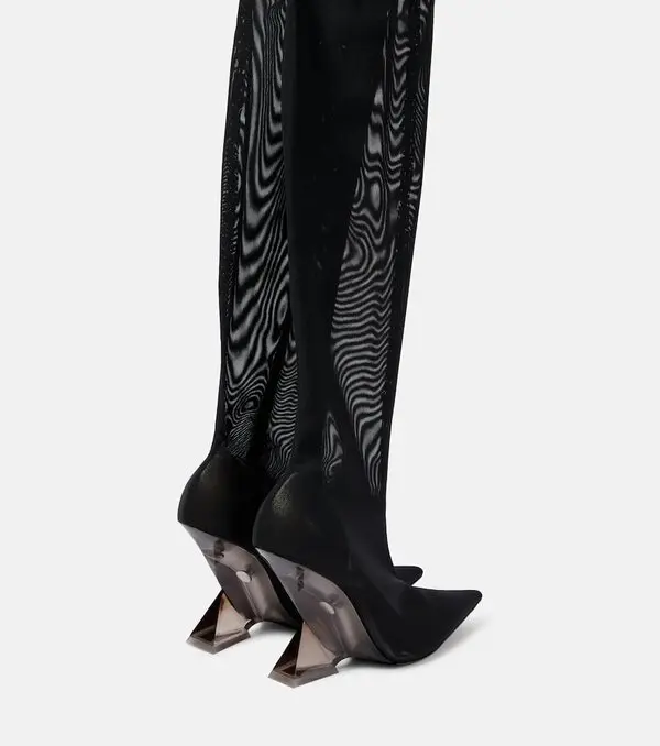 Attico Cheopissima Thigh High Boots - Black