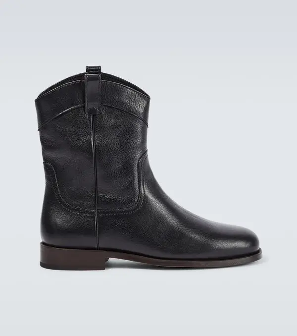 LEMAIRE Leather Cowboy Boots
