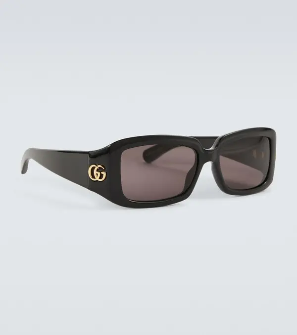 Gucci Double G Rectangular Sunglasses