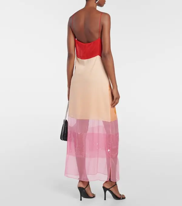 Stella McCartney Sequined Silk Midi Dress