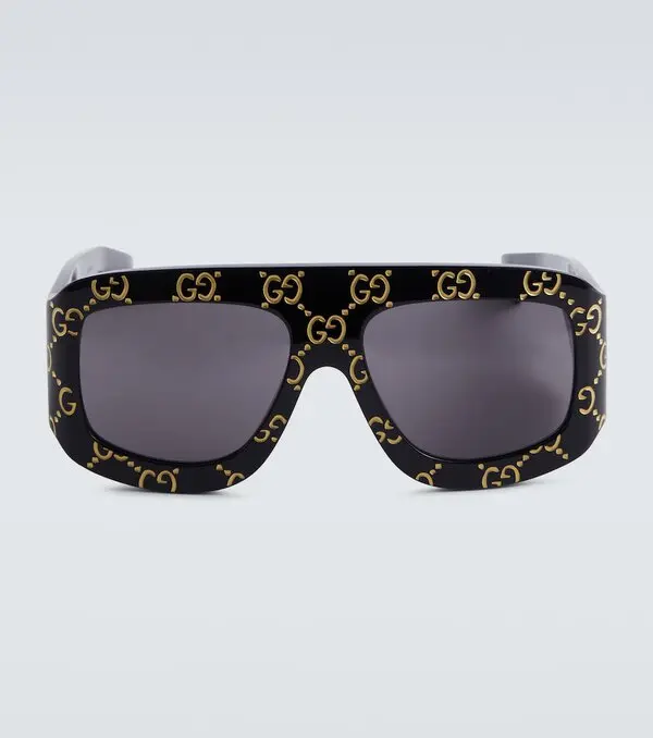 Gucci Gg Oversized Sunglasses - Black
