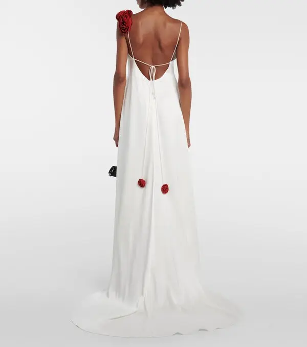 Magda Butrym Rosette Embellished Gown