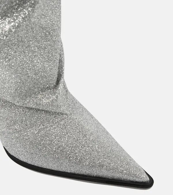 Alexandre Vauthier Glitter Knee-high Boots