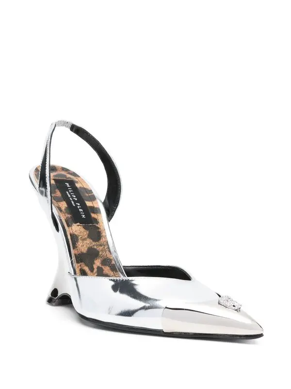 Philipp Plein Mirror 95mm Pointed-toe Pumps