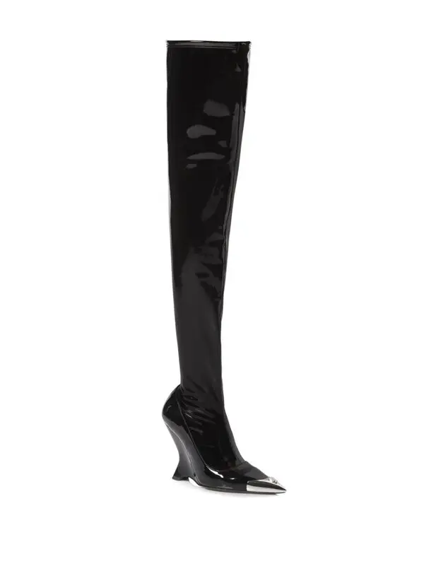 Philipp Plein Patent-leather Over-knee Boots