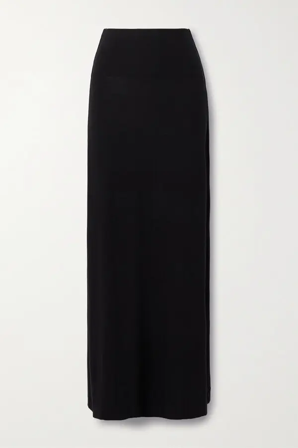 LESET Lauren Stretch-knit Maxi Skirt