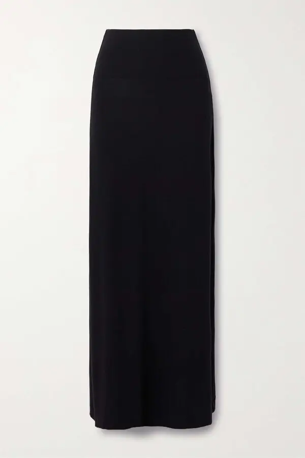 LESET Lauren Stretch-knit Maxi Skirt