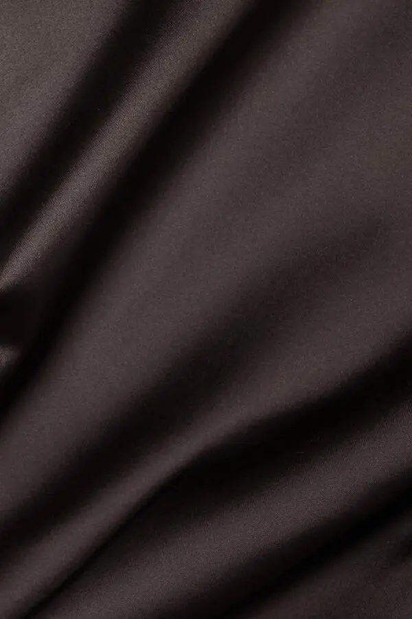 Dolce & Gabbana Coated Stretch-satin Mini Dress - Brown