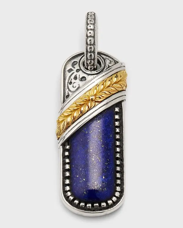 Konstantino Two-tone Lazuli Pendant - Lapis