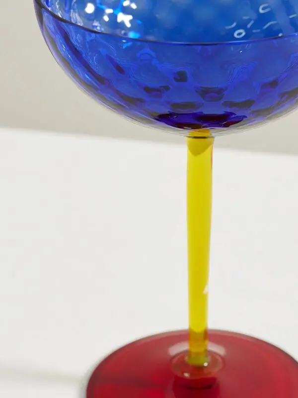 Dolce & Gabbana Color-block Murano Champagne Glass