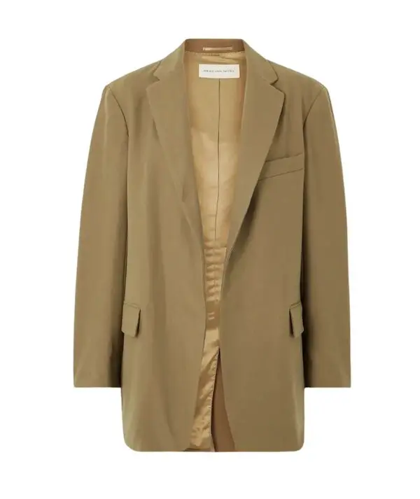 Dries Van Noten Wool-blend Twill Blazer - Brown