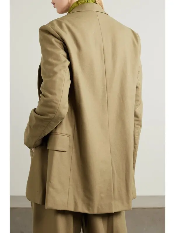 Dries Van Noten Wool-blend Twill Blazer - Brown