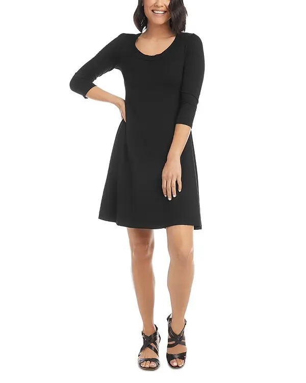 Karen Kane Petites Scoop Neck A-line Dress