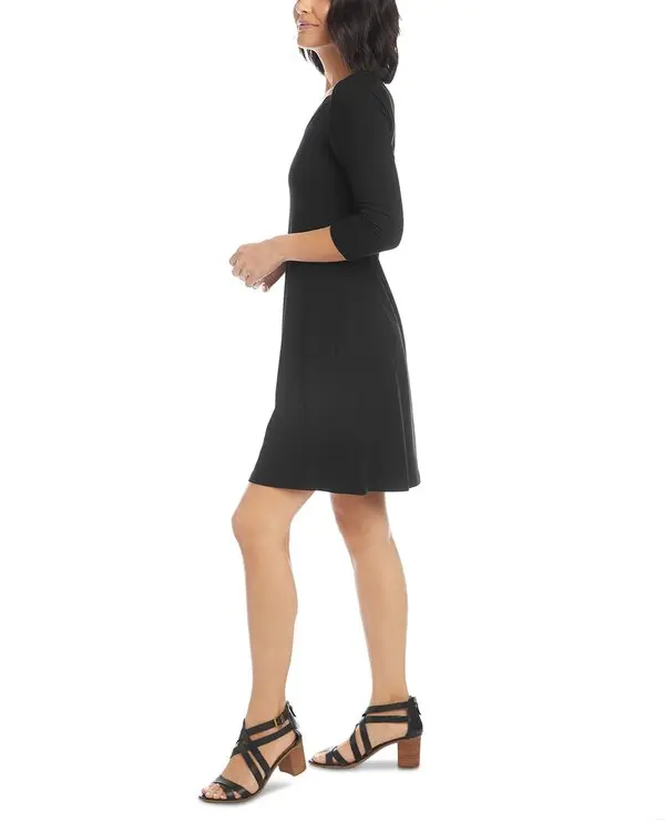 Karen Kane Petites Scoop Neck A-line Dress