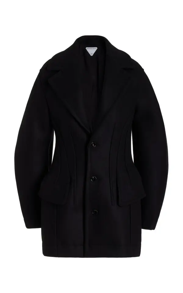 Bottega Veneta Stretch-wool Felt Short Coat