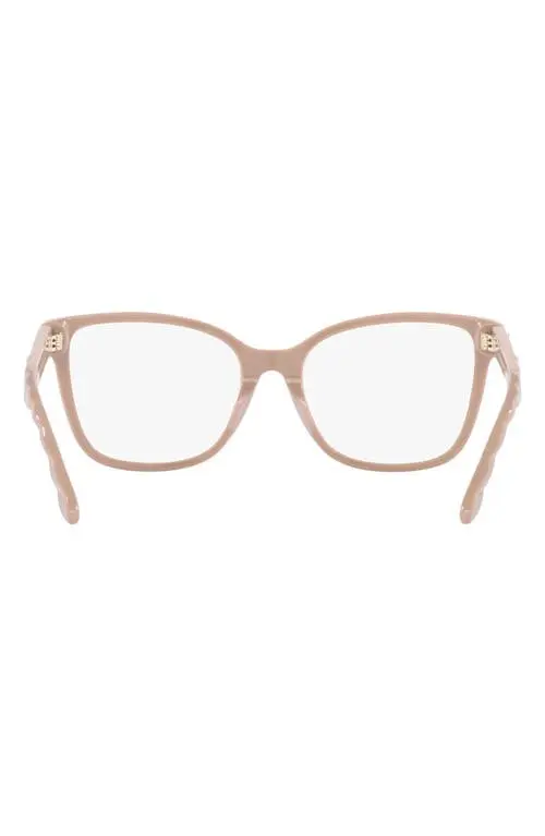 Tory Burch 55mm Oval Eyeglasses - Bone