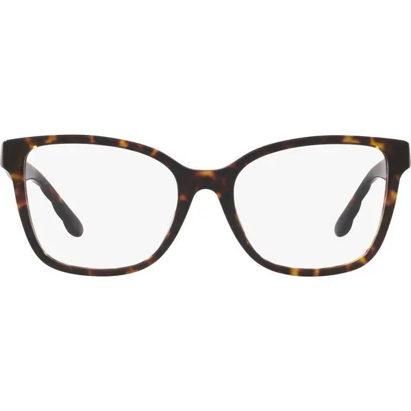 Tory Burch 55mm Oval Eyeglasses - Dark Tort