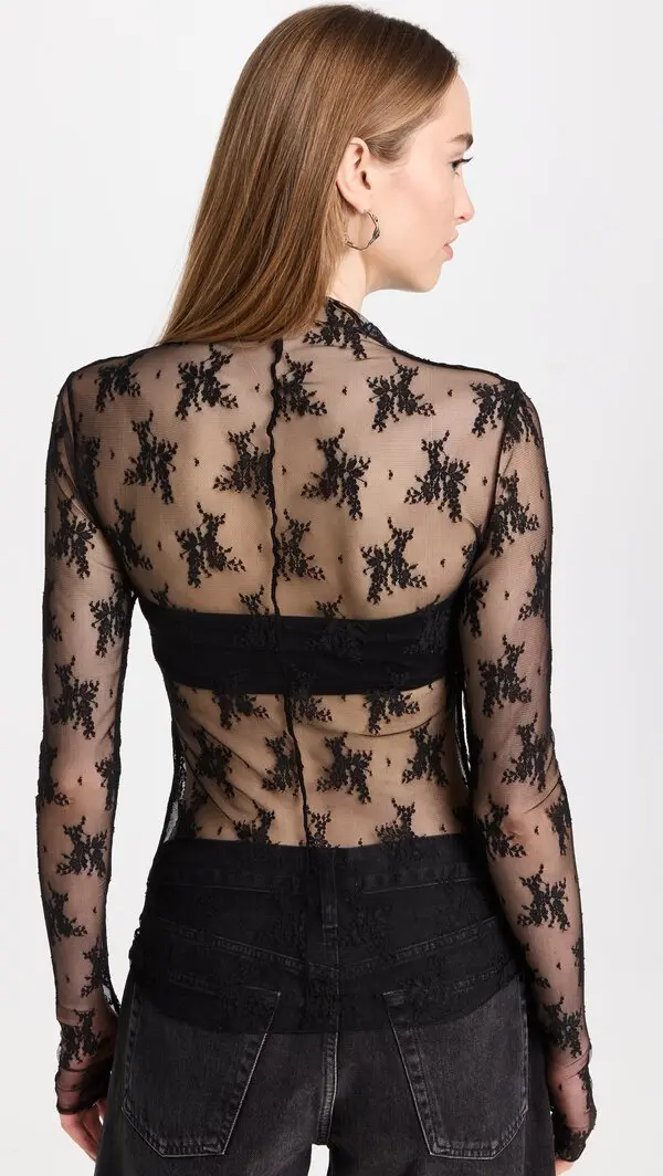 Free People Lady Lux Layering Top - Black