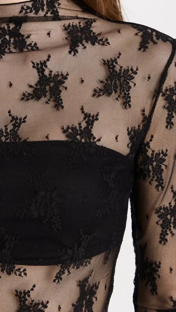 Free People Lady Lux Layering Top - Black