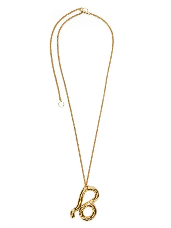 JIL SANDER Zodiac-sign Pendant Necklace - Gold