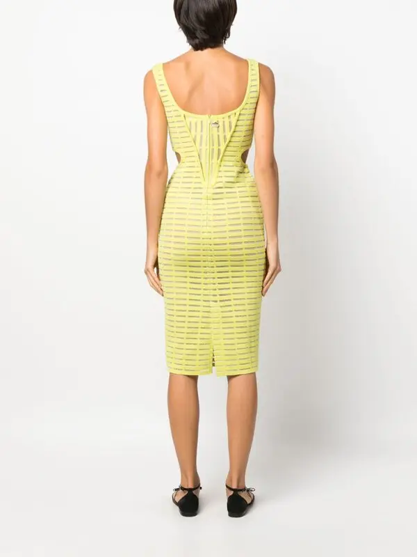 GENNY Iconic Cut-out Knit Midi Dress