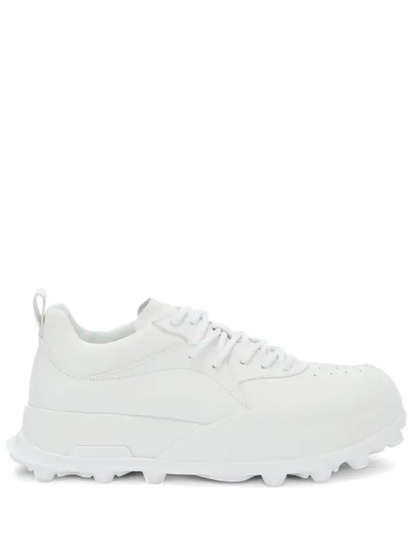 JIL SANDER Chunky Panelled Leather Sneakers - White