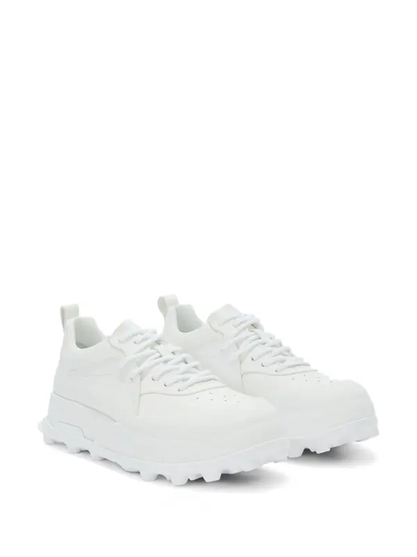 JIL SANDER Chunky Panelled Leather Sneakers - White