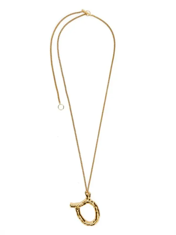 JIL SANDER Zodiac Sign Pendant Necklace - Gold