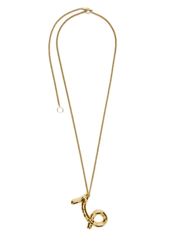 JIL SANDER Zodiac-sign Pendant Necklace - Gold
