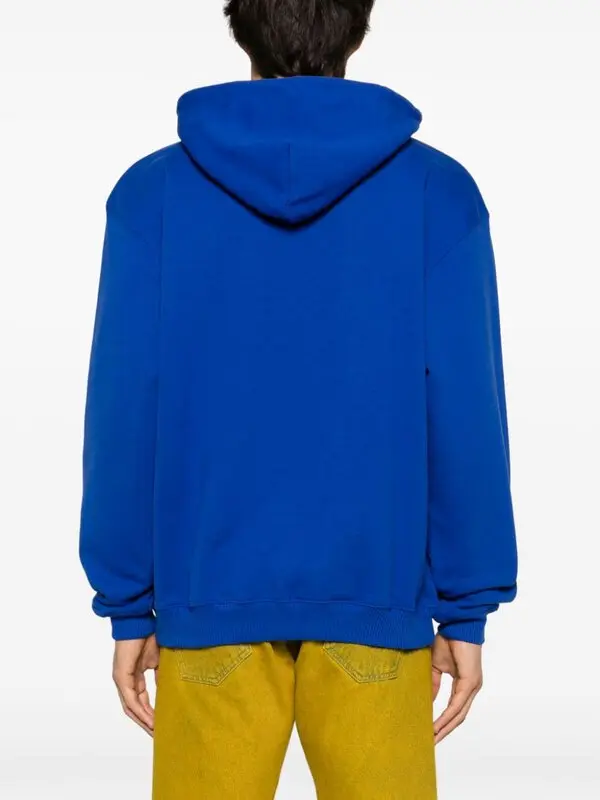 MSGM Graphic-print Cotton Hoodie