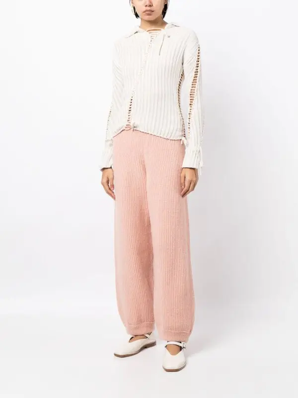 BASERANGE Ribbed Knitted Trousers