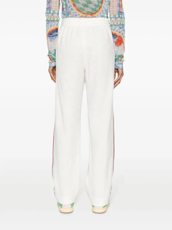 Casablanca Logo-patch Side-stripe Fleece Track Pants