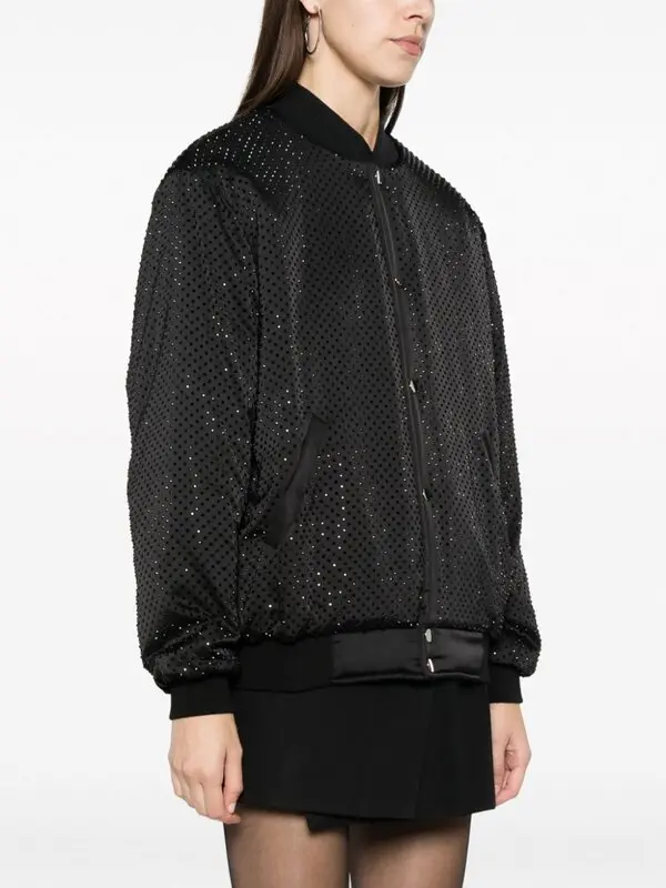 P.a.r.o.s.h Crystal-embellished Bomber Jacket