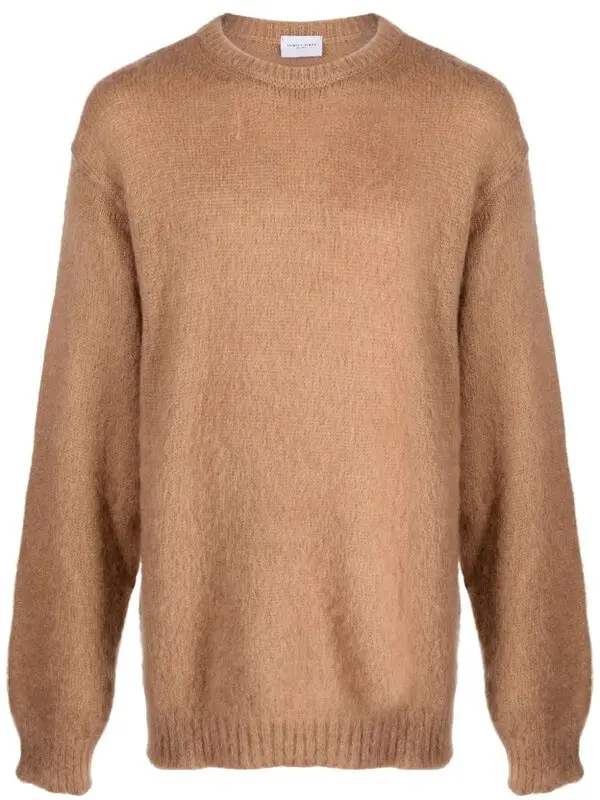 FAMILY FIRST Brushed-effect Mohair-blend Jumper - Neutrals