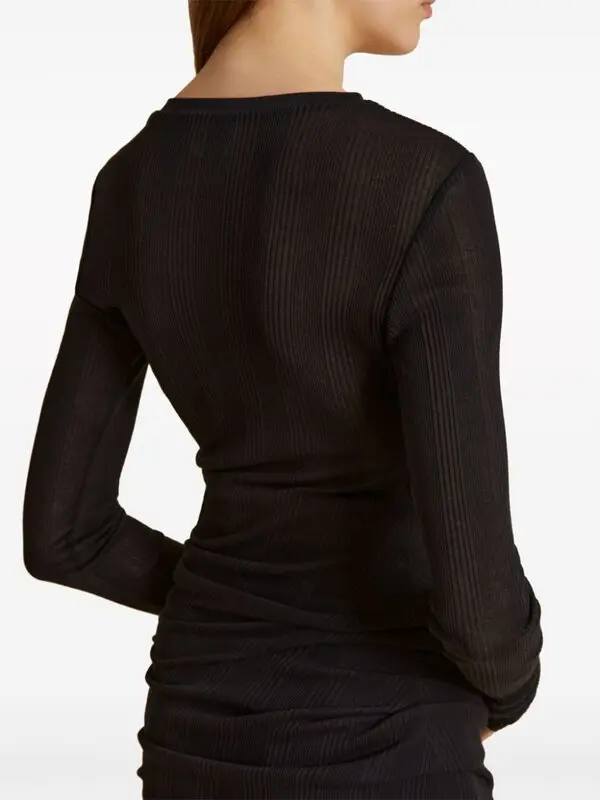 Khaite The Lenora Ribbed T-shirt