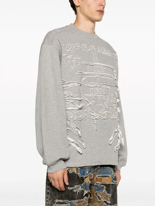 Y/project Distressed Cotton Sweatshirt