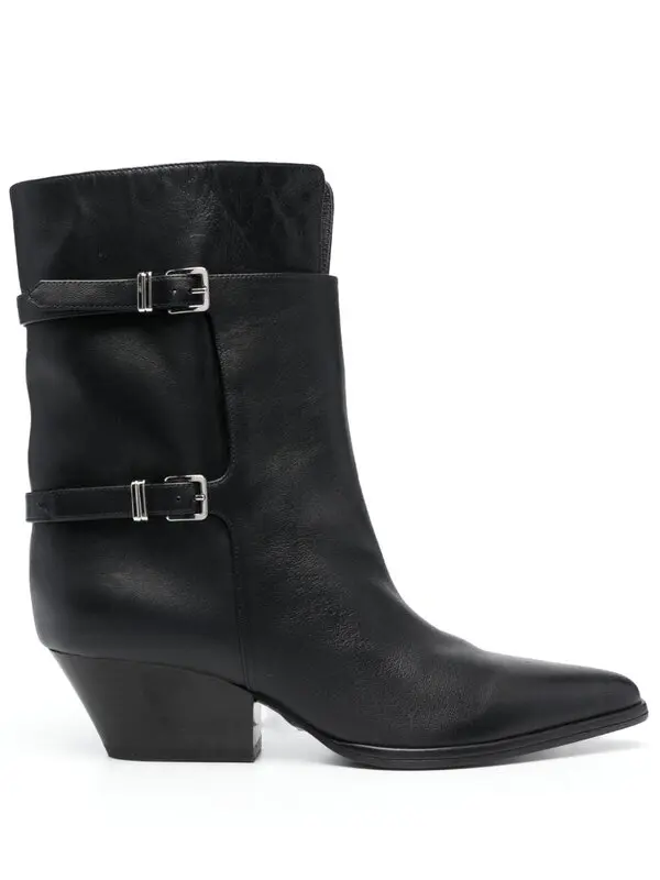 SERGIO ROSSI Sr Thalestris 55mm Leather Ankle Boots