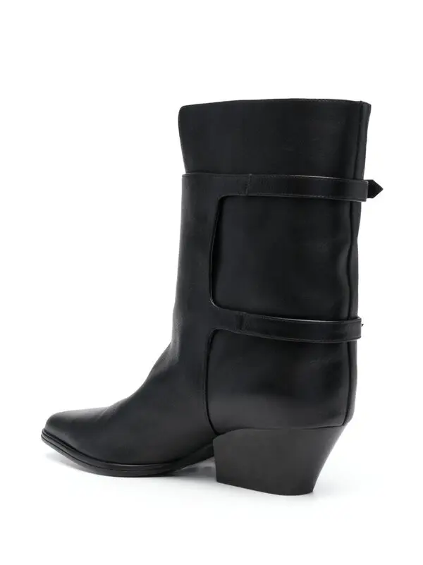 SERGIO ROSSI Sr Thalestris 55mm Leather Ankle Boots