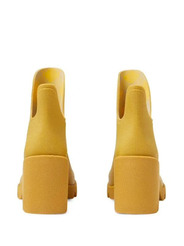 Burberry Ankle Rubber Boots - Yellow